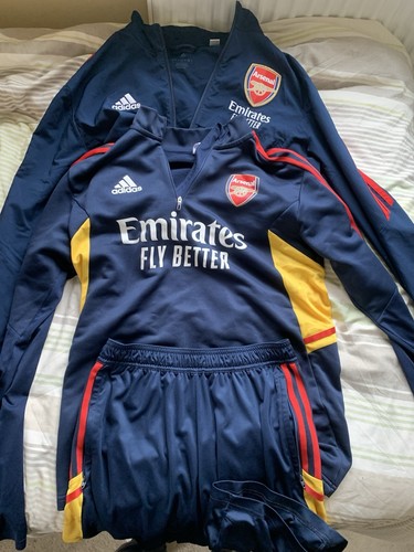 Arsenal FC Official Tracksuit Set- Jacket, Training Top And Shorts ...