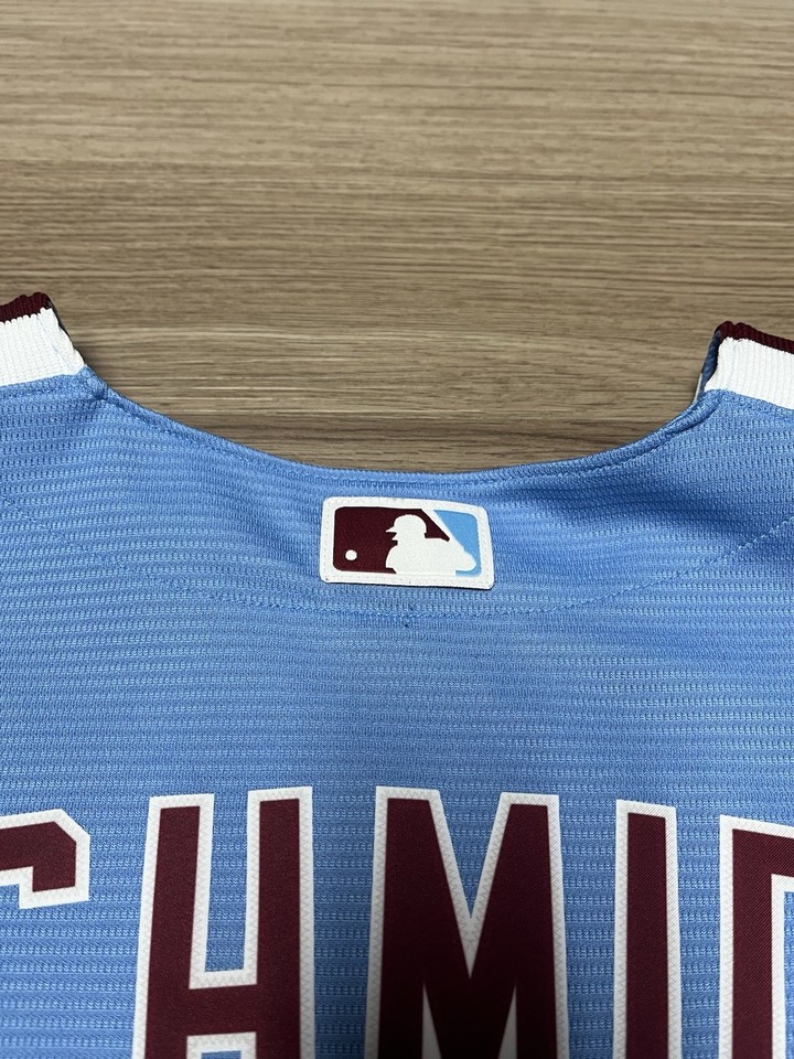 Nike Philadelphia Phillies Mike Schmidt #20 Powder Blue Baseball Jersey ...