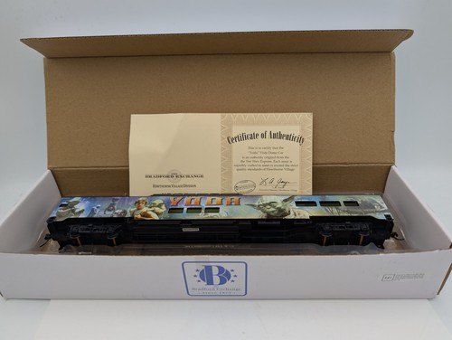 Hawthorne Village Star Wars HO Train - Yoda Lighted Dome Car Glow-in ...