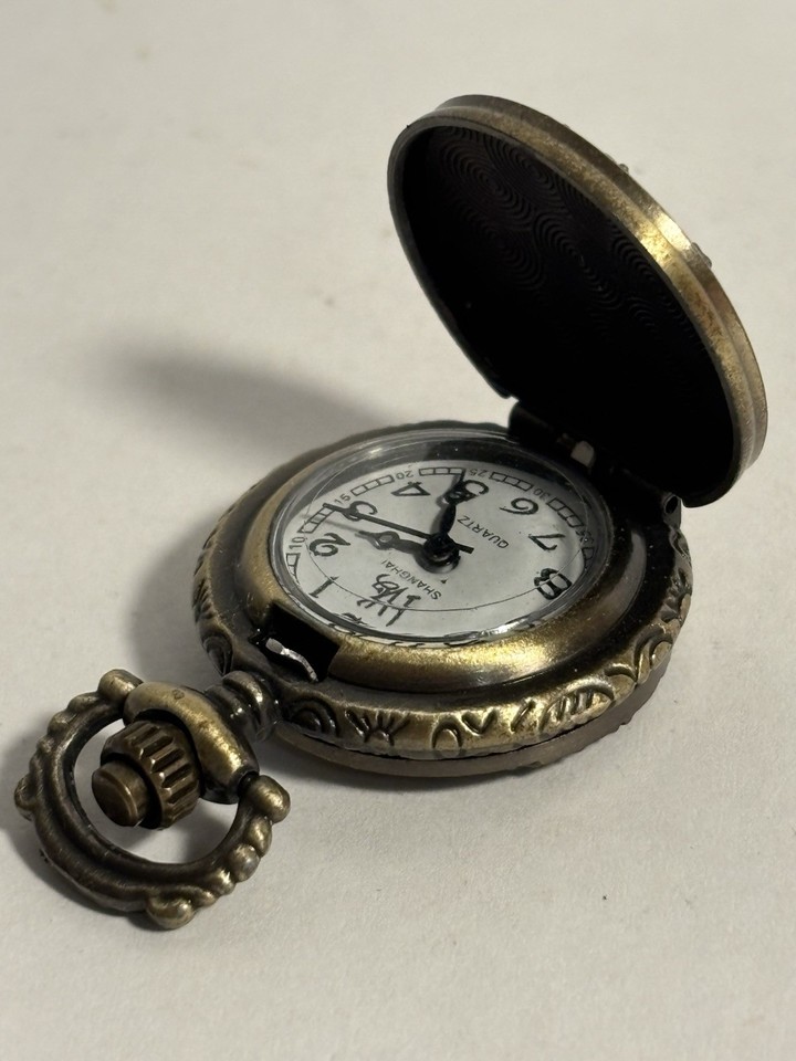 shanghai oriental pearl tower Pocket Watch Shanghai skyline rare (needs ...