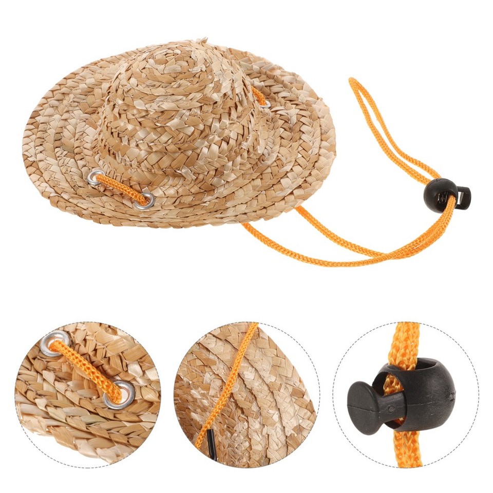 Sombrero Hat Adjustable Hawaii Garden Sun Bucket for Small Dogs Puppy ...