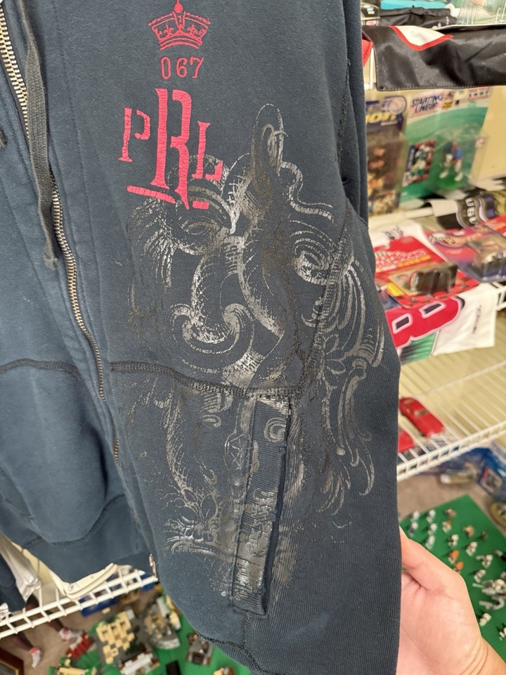 Polo Ralph Lauren Y2K Skater Double-Zip Printed Hoodie | eBay UK