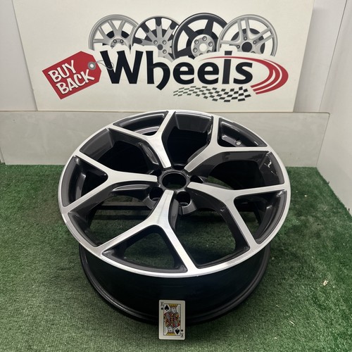 19” Alfa Romeo Giulia FRONT OEM Wheel Rim Black Machined 19x8 Factory ...