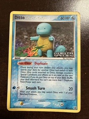 Ditto 40/113 Reverse Holo Pokemon TCG EX Delta Species MINOR CREASES | eBay