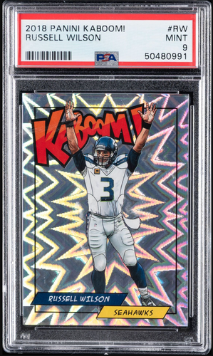 2018 Panini Russell Wilson Kaboom! PSA 9 First Year Football Kaboom Low ...