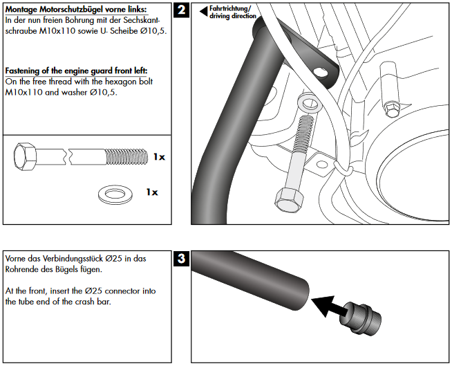 Yamaha MT125 Engine Guard - Black BY HEPCO & BECKER (From 2020) | eBay UK