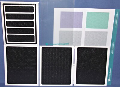 Diamond Press Perforated Background Dies Set Scallops, Flowers, Leaves ...