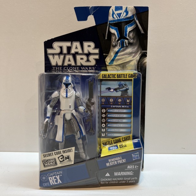 Star Wars The Clone Wars 2010 Cw12 Captain Rex in Snow Gear Hasbro MOC ...