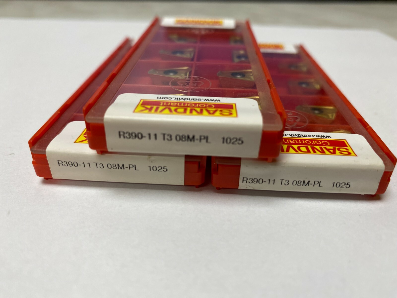 7 Sandvik Carbide Milling Inserts R390-11 T3 08m-pl 1025 Stk 4449 for ...