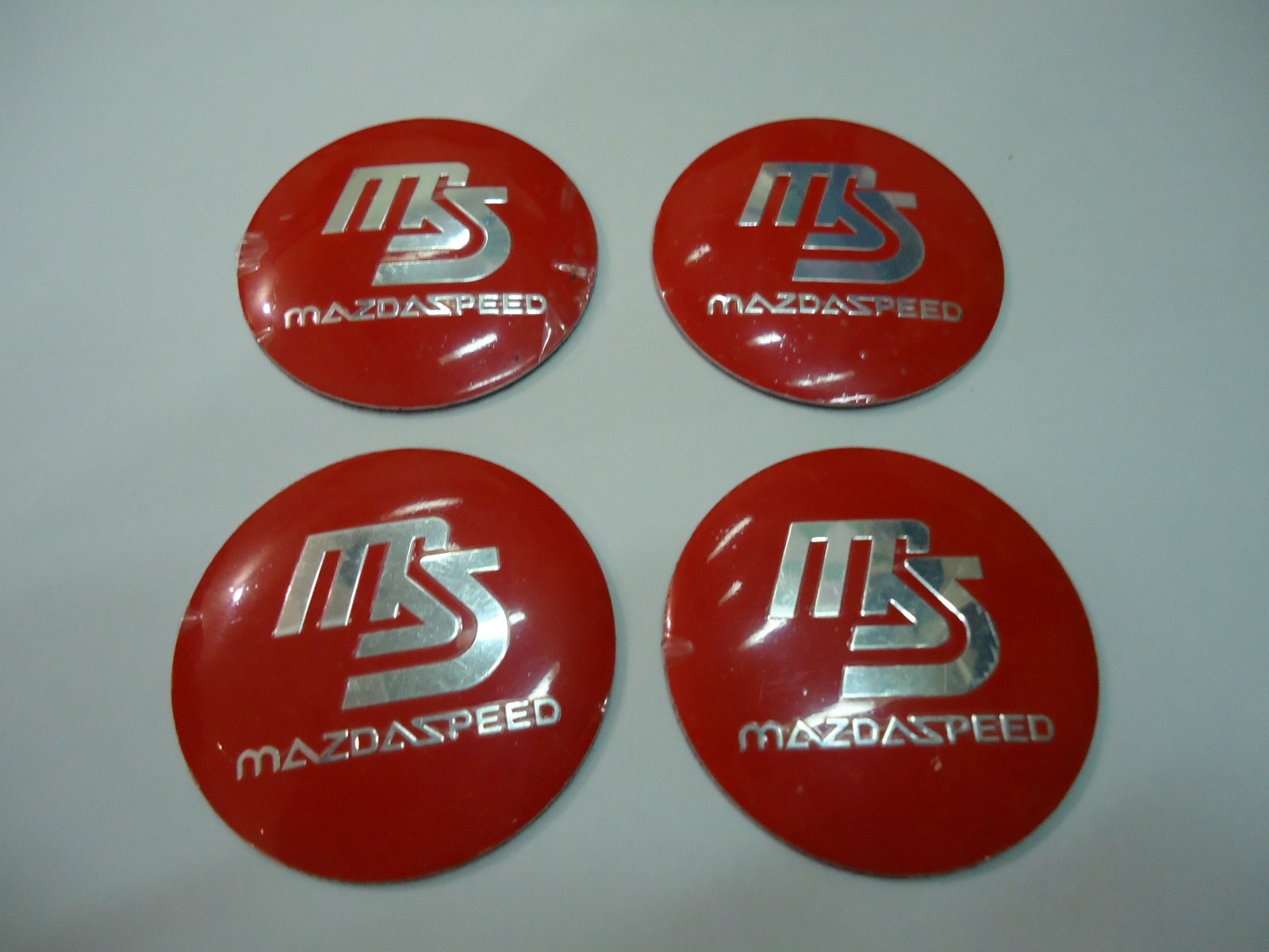 MAZDASPEED CAR WHEEL CENTER CAP 3D SOLID BADGE STICKER 56MM / 2.2 INCH ...