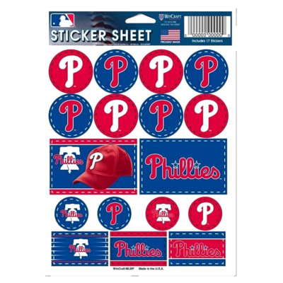 Philadelphia Phillies Vinyl Die-Cut Sticker Set / Decal Sheet *Free ...