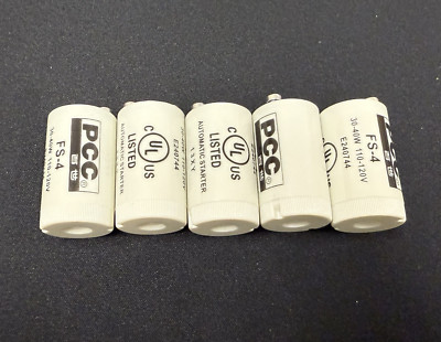 5-PK FS-4 30-40 Watt Fluorescent Starter NEW FS-4 | eBay