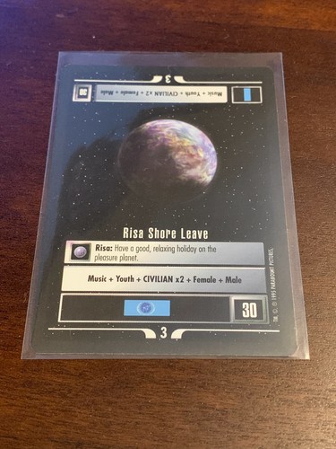 Star Trek CCG Alternate Universe Risa Shore Leave | eBay