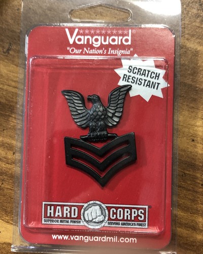 USN NAVY CAP DEVICE PIN E6 PETTY OFFICER 1 First Class Rank Insignia ...