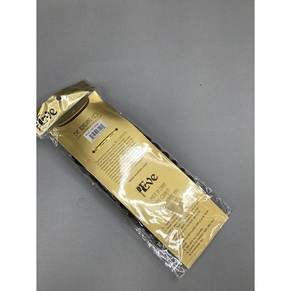 10” French Deep Curl F1B/30 Frosted Off Black & Honey 100% Human Hair ...