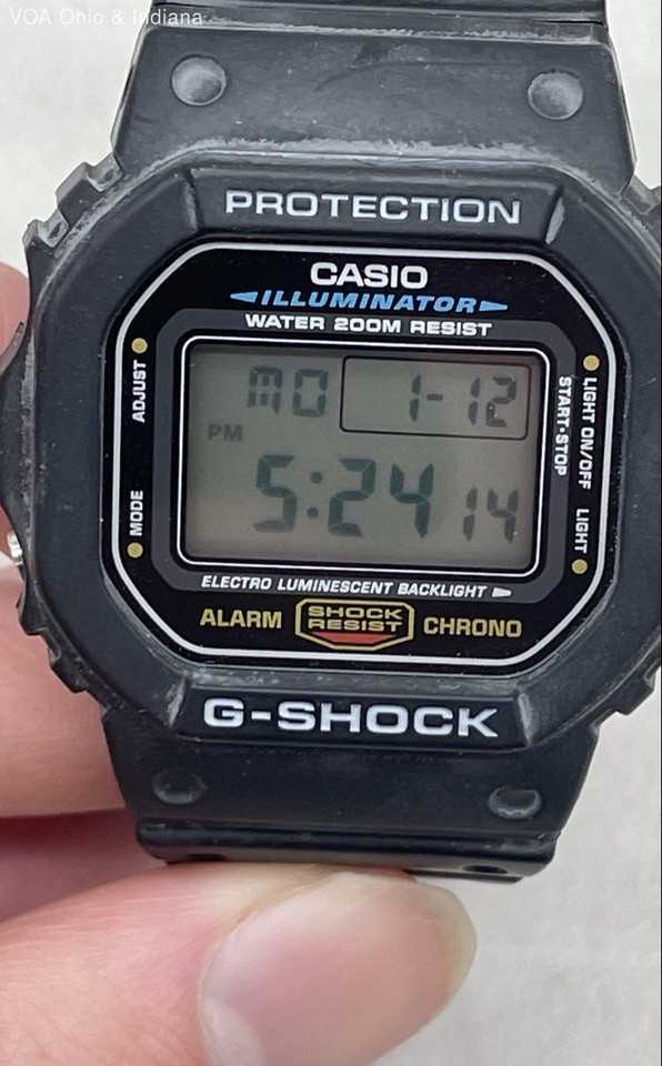Casio G-Shock Shock & Water Resistant Men's Black Sport Watch | eBay