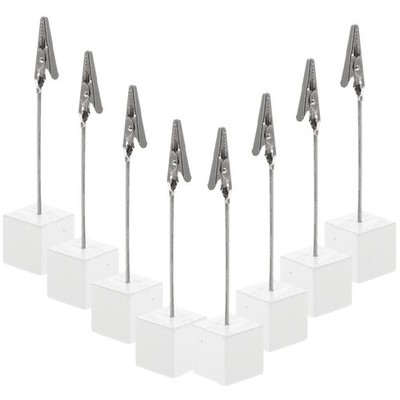 BESTOMZ 10pcs Cube Base Memo Photo Holder Paper Note Clip Note Holder ...