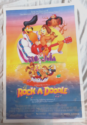 ROCK A DOODLE: (1992) Promotional movie poster | eBay