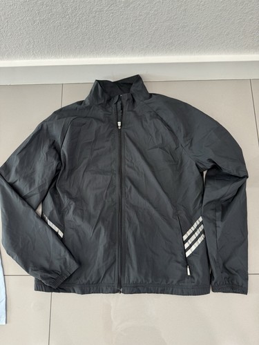 Adidas Golf Climaproof Wind Jacket Full Zip Black Pockets Womens Sz ...