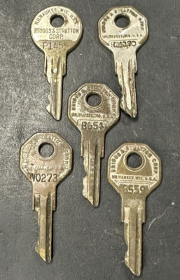 Vintage Briggs & Stratton Basco Keys B559 0273 B654 HM370 P1455 | eBay