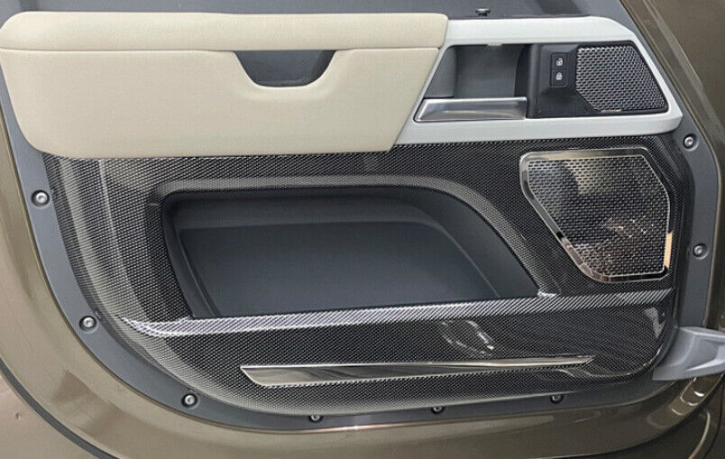For Defender 110 2020-2023 Carbon Fiber Interior Door Anti-Kick Panel ...