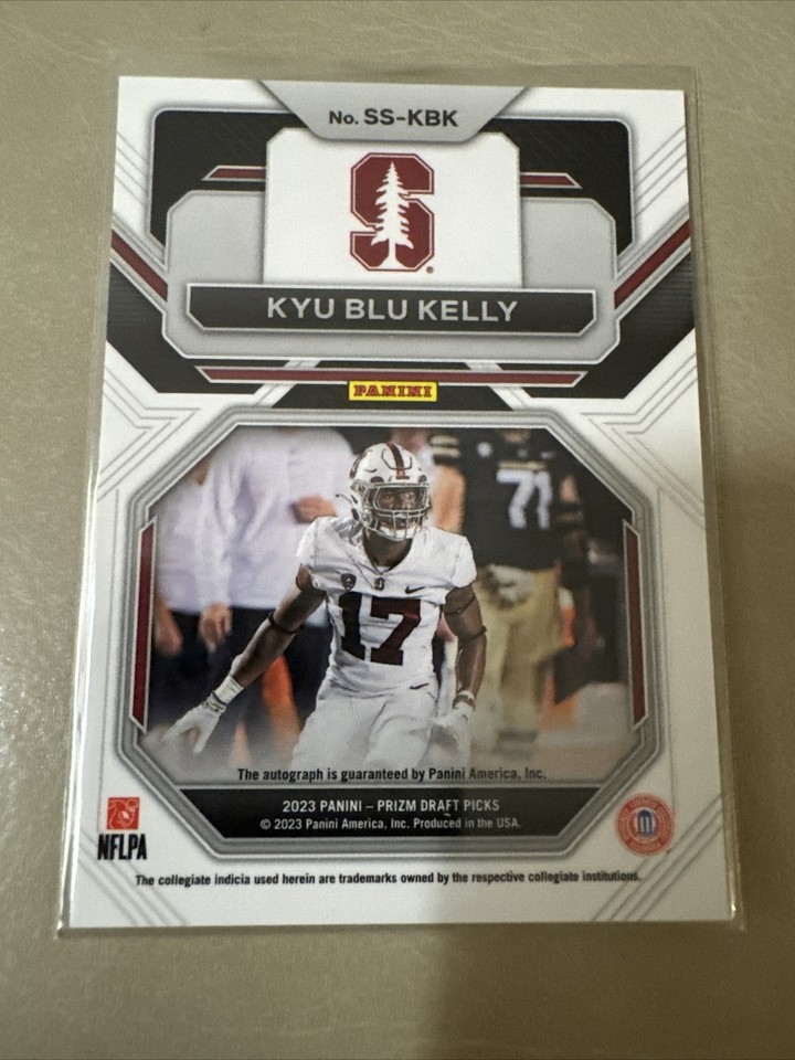 Kyu Blu Kelly 2023 Prizm Draft Picks Sensational Signatures Rookie Auto ...
