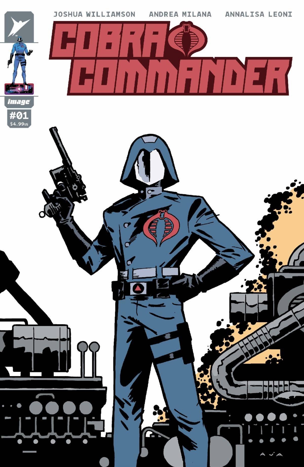 COBRA COMMANDER #1 AJA VARIANT NM GI JOE TRANSFORMERS DUKE BARONESS ...