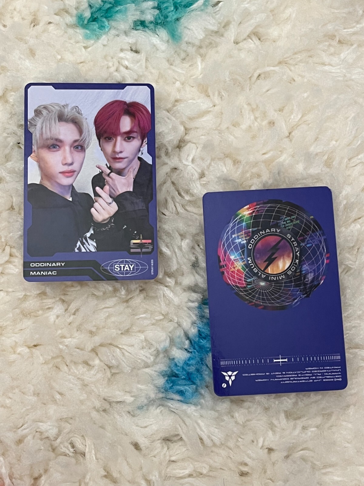 STRAY KIDS SKZ ODDINARY PHOTOCARD SCANNING BLUE UNIT PC US SELLER | eBay