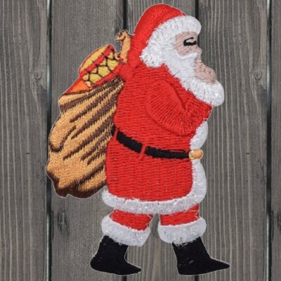 Santa Claus Embroidered Patch — Iron On | eBay