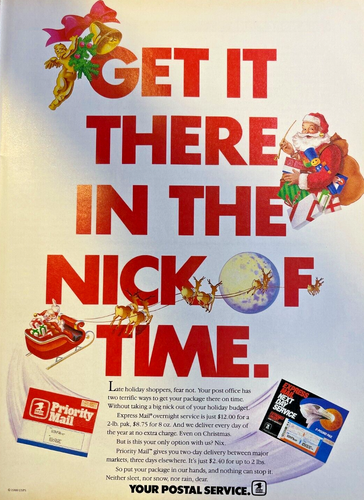 1988 Magazine Advertisement Post Office Christmas Santa Claus | eBay