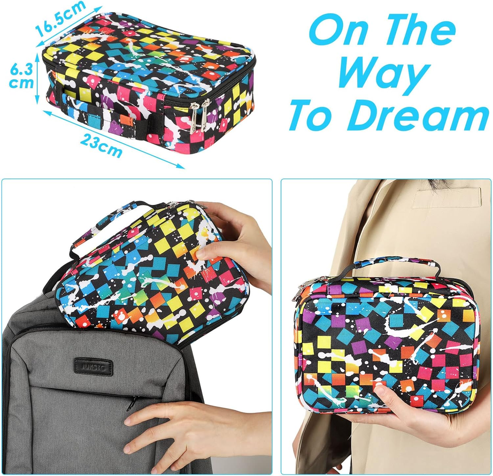 72 Slots Astuccio Matite, Ampia Capacità Borsa per Cancelleria Porta ...