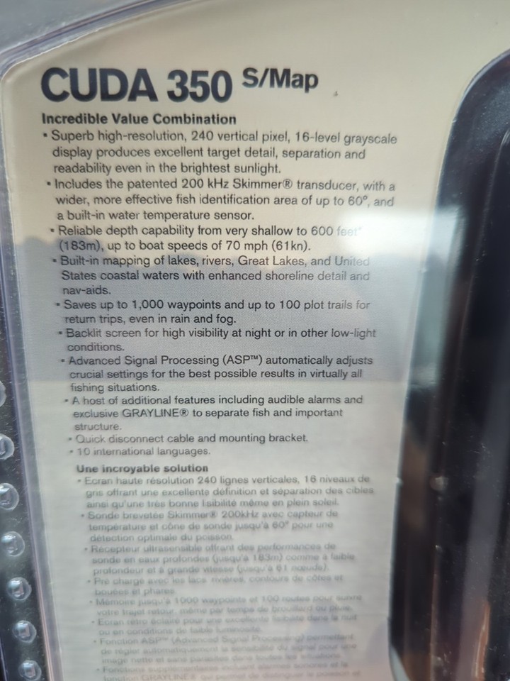 BRAND NEW Eagle Cuda 350 S/Map Fishfinder Head Combo Gps/Fishfinder ...