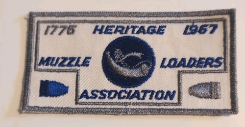 Vintage Heritage Muzzle Loaders Association 1967 Jacket Patch Skirmish ...