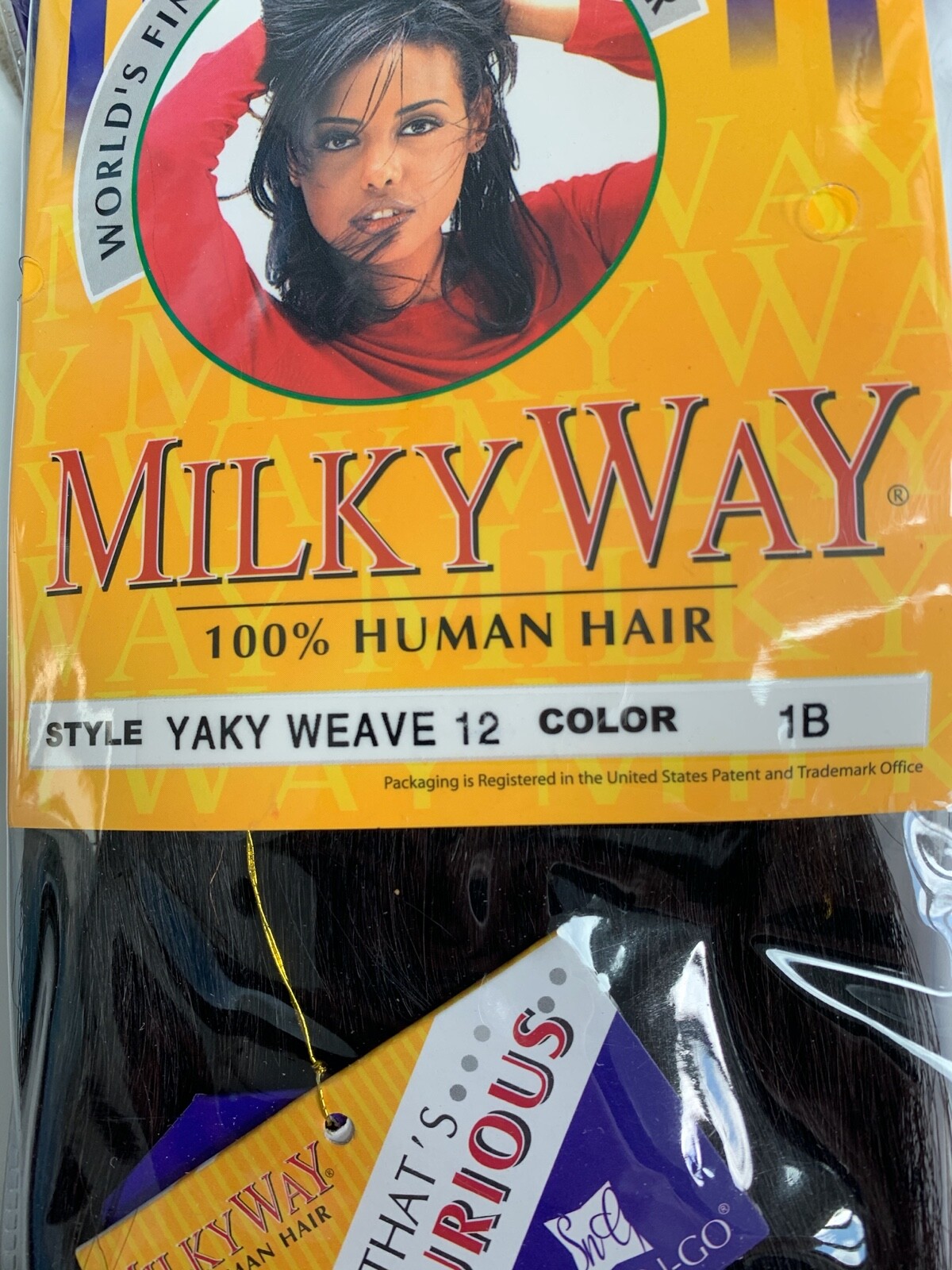 Milky Way 10", 12" yaky weave Color 1 and 1B. 100% Human Hair | eBay