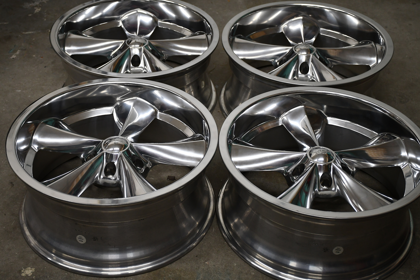 Set 4 18x8 Boyd Coddington BC-1 Polished Wheels 5x4.75 0mm Rims | eBay