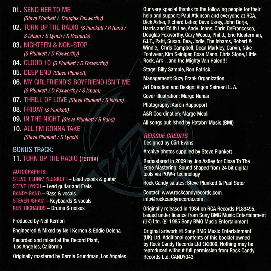 Autograph ~ Sign In Please (1984) CD 2009 Rock Candy Records UK •• NEW ...