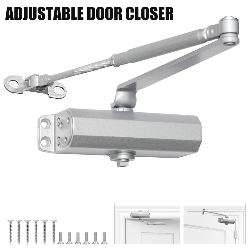 25-45KG Steel Overhead Fire Rated Door Closer Adjustable Self Automatic ...