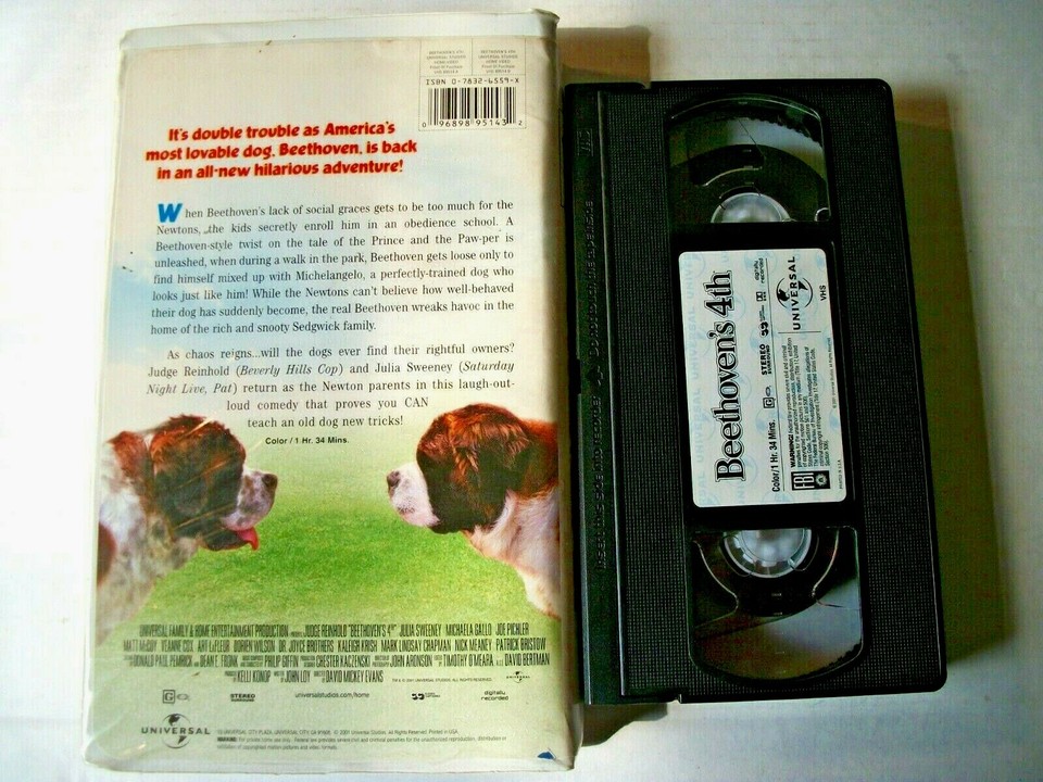 Beethovens 4th (VHS, 2001, Clamshell Case) Julia Sweeney, Joe Pichler ...