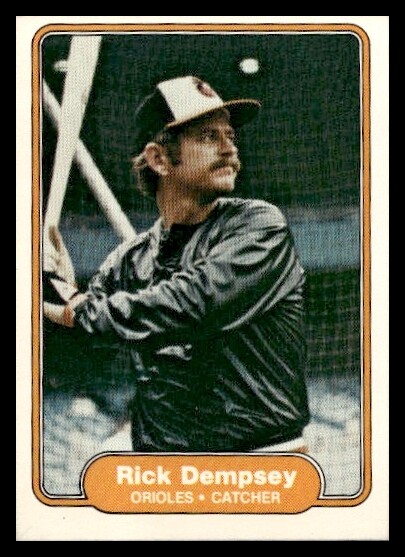 1982 Fleer #163 Rick Dempsey Baltimore Orioles Baseball card | eBay