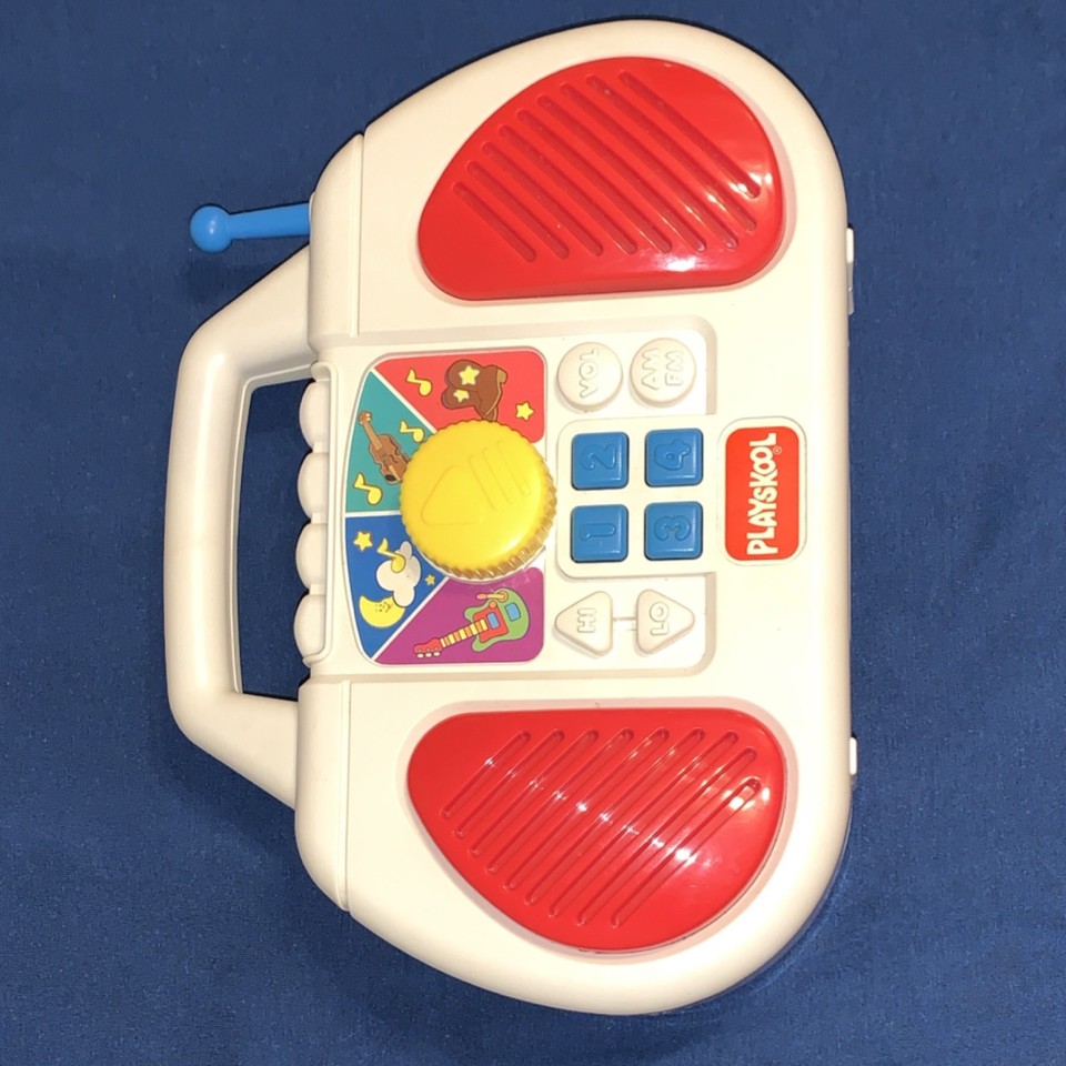 Playskool 1995 Electronic Musical Preschool Toy Boombox MPN 8398 | eBay