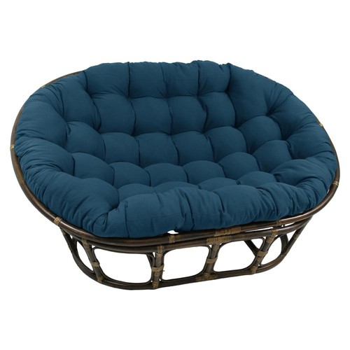 Rattan Double Papasan Chair with Twill Cushion | eBay