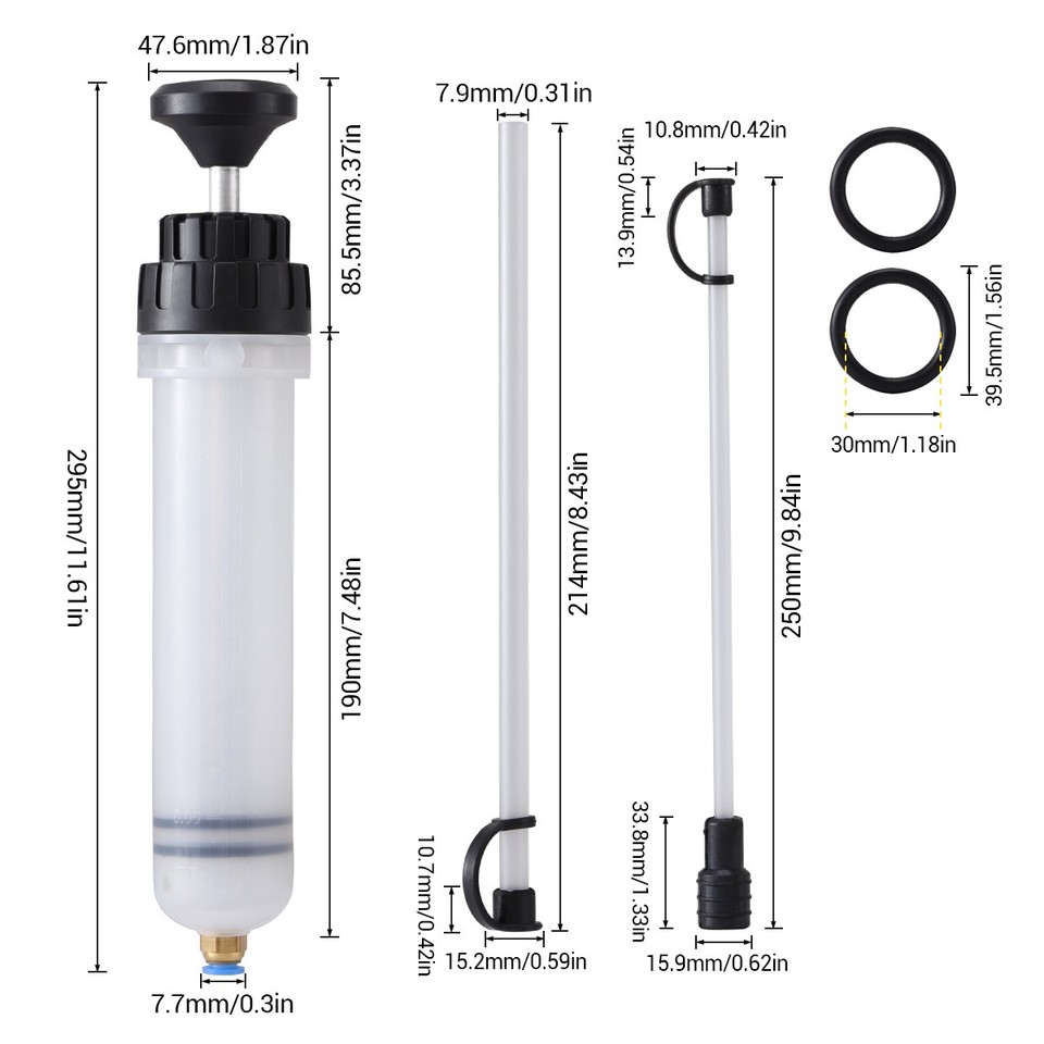 200CC/500CC Fluid Extraction Filling Syringe Transfer Liquid Pump Oil ...