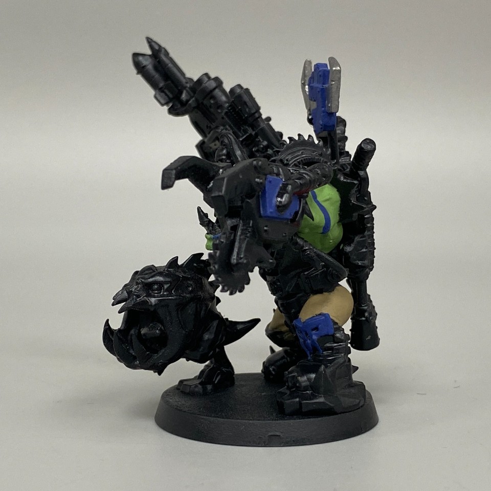 1 ORK WARBOSS WITH ATTACK SQUIG WARHAMMER 40K ORKS GAMES WORKSHOP NOB ...