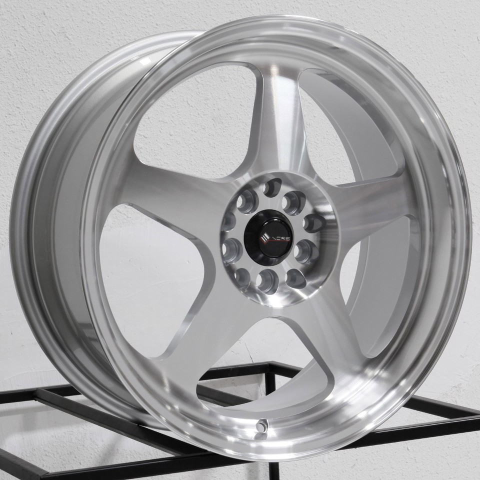 4-New 18" Vors SP1 Wheels 18x8 5x100/5x114.3 35 Silver Machined Rims 73 ...