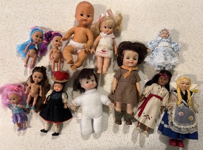 Small Vintage Dolls Lot Of 12 Plastic Variety Mixed | eBay
