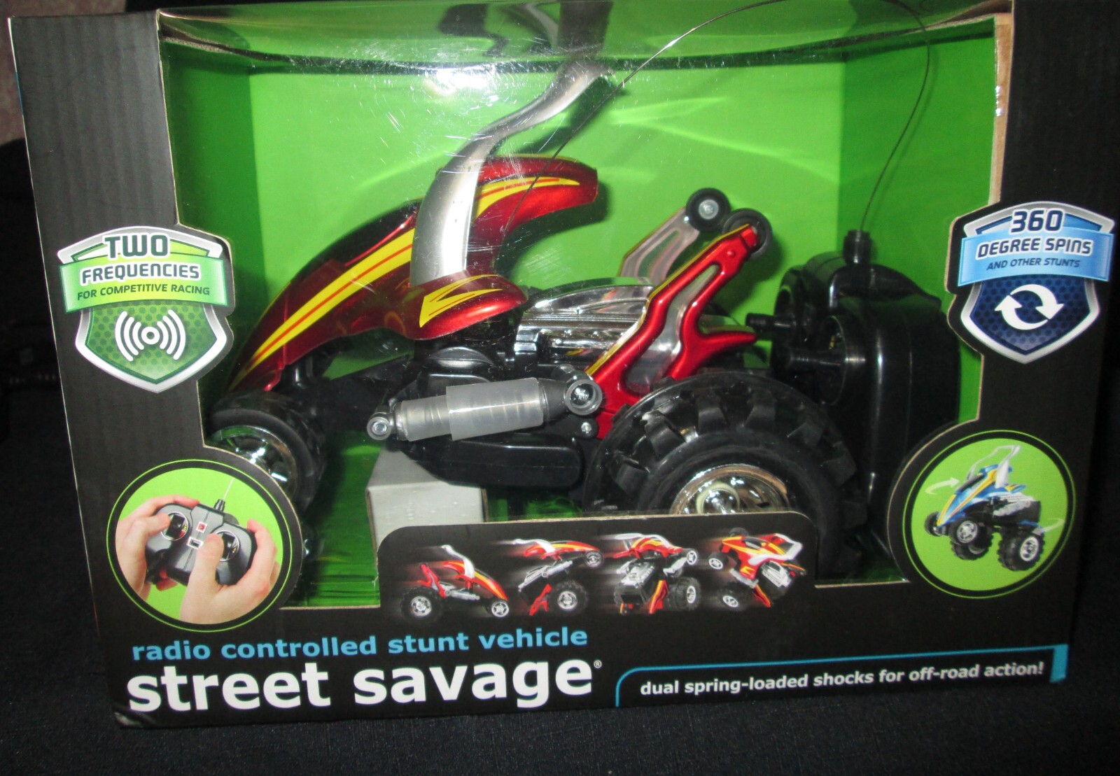 STREET SAVAGE RADIO CONTROLLED STUNT VEHICLE 49 MHz PERFORM 360 ...