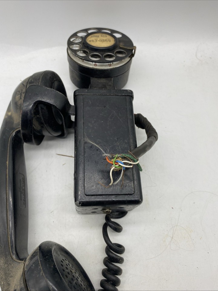 Bell System Western Electric F1 Spacesaver Rotary Telephone Wall Phone ...