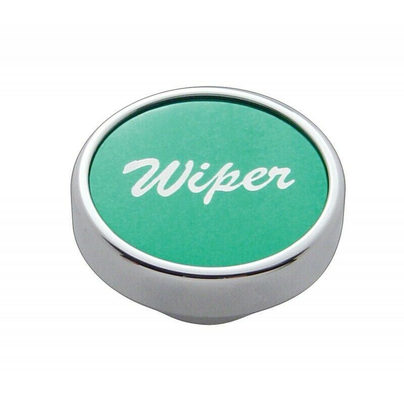 UP Wiper Control Knob Green 1" Aluminum Sticker Chrome Knob #23032 | eBay