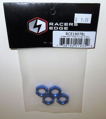 Racers Edge X-Maxx Aluminum Wheel Nut Set (Blue) #RCE1907BL | eBay