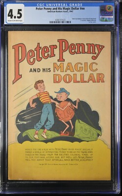 Peter Penny and His Magic Dollar #nn 1947 CGC 4.5 VG+ Rare Giveaway ...